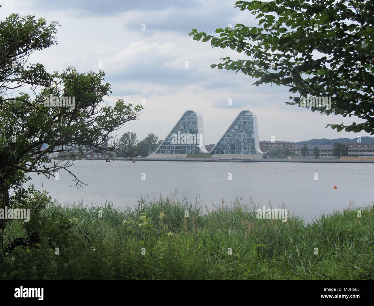Bølgen (The Wave) is a striking architectural landmark located in Vejle ...
