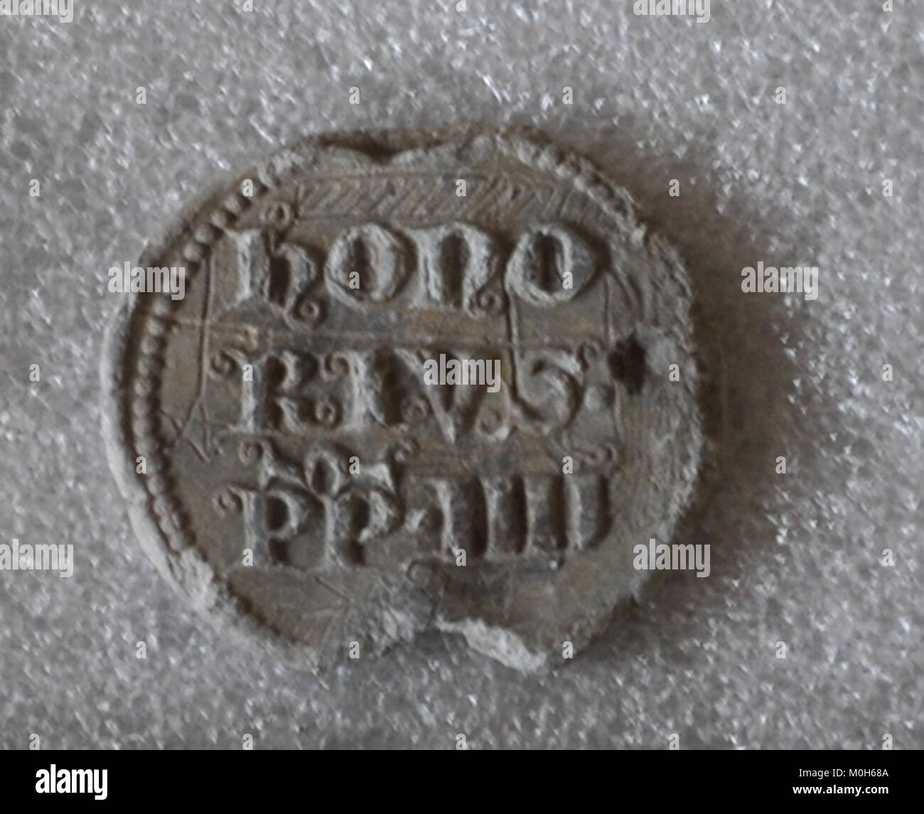 The image shows a historical artifact related to Pope Honorius IV ...