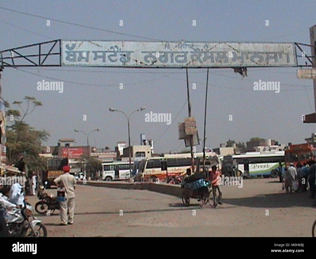 Bus stand, Mansa, Punjab Stock Photo - Alamy