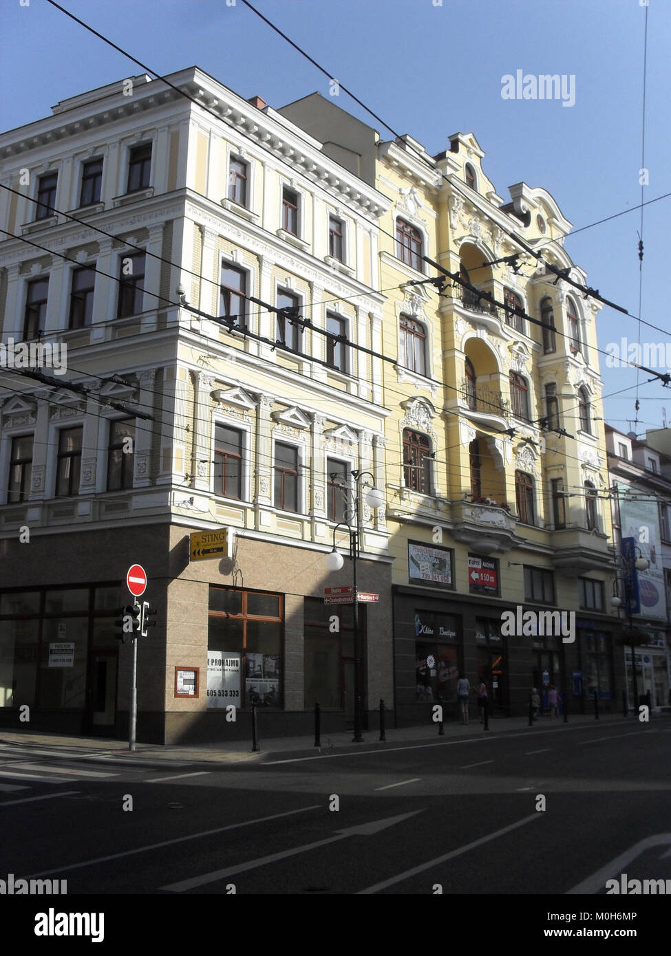 Masarykova třída in Teplice, Czech Republic, is a key street featuring ...