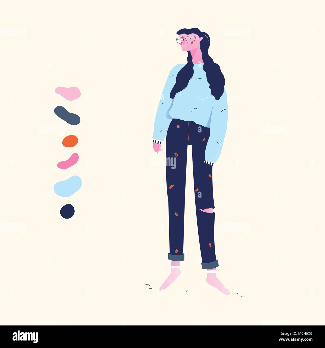 Modern young Stock Vector Images - Alamy