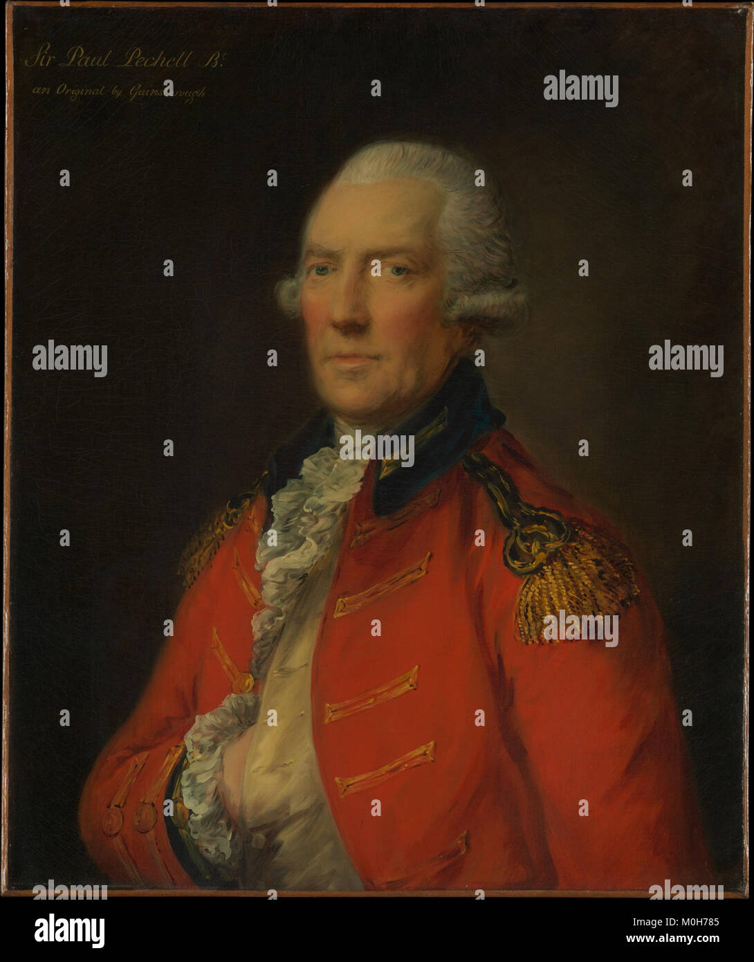 Lieutenant Colonel Paul Pechell, a notable figure of the 18th century ...