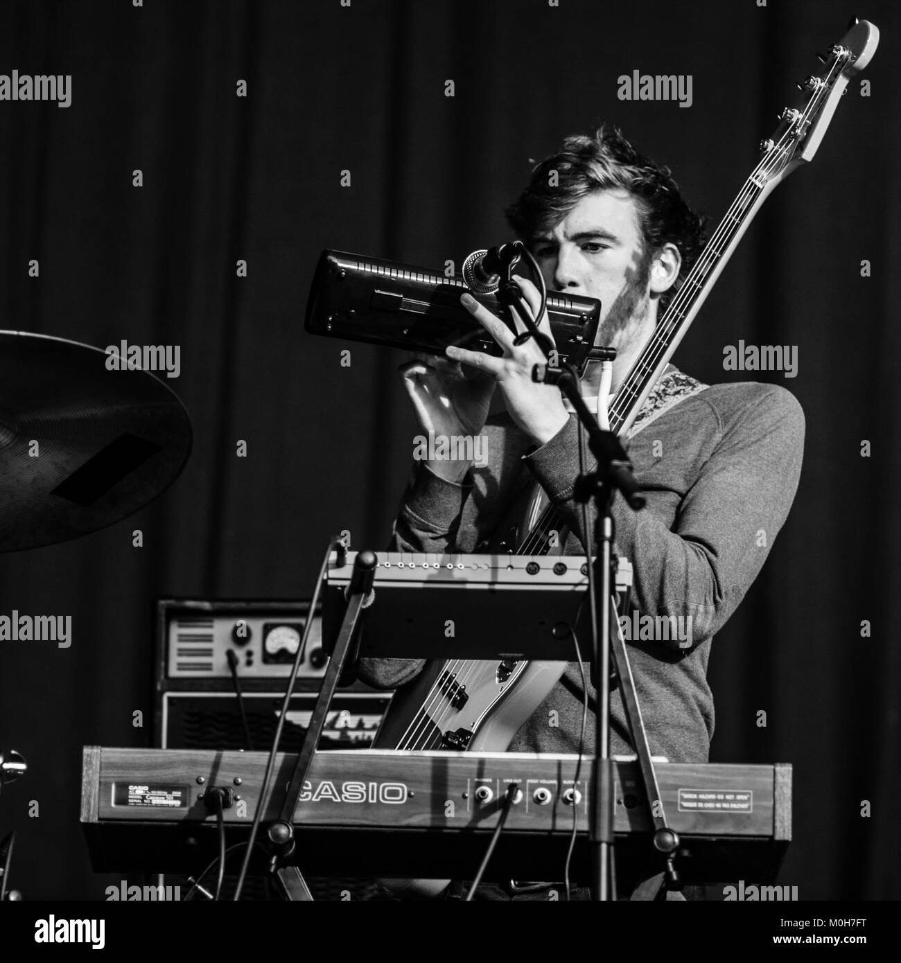 French rock band Black and White Stock Photos & Images - Alamy