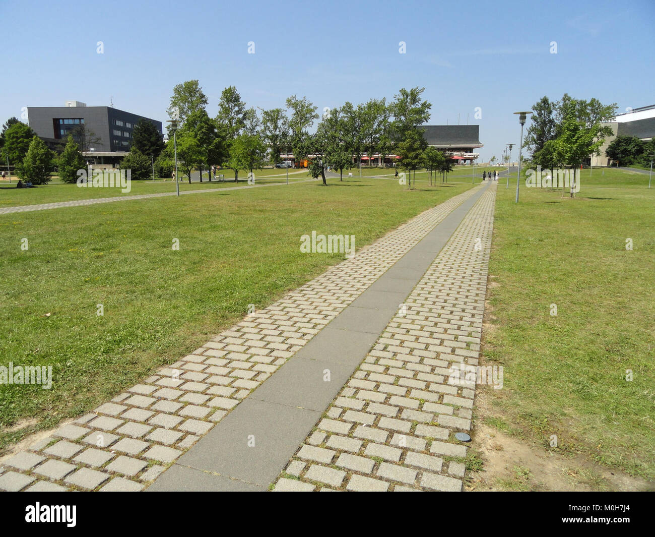 Campus path - Julius-Maximilians-Universität Würzburg - DSC02873 Stock ...