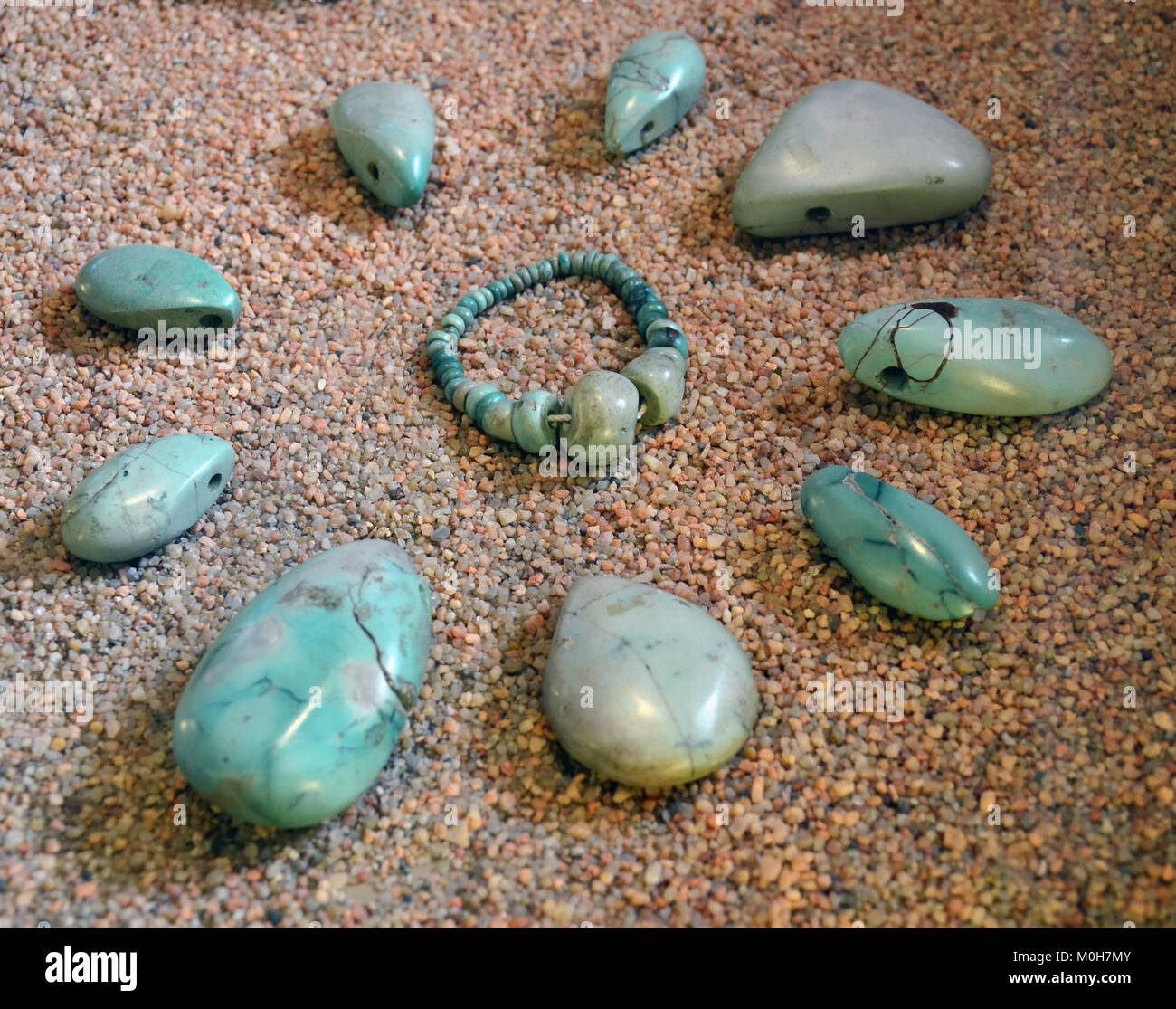 A Neolithic artifact from the Callais region, displayed in the Musée de ...