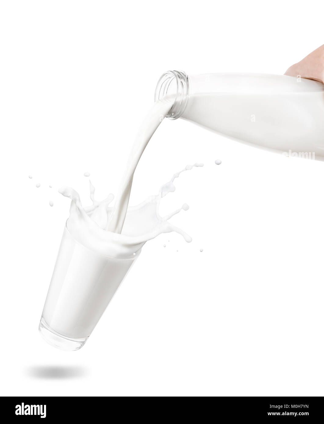 Pouring milk with splash hi-res stock photography and images - Alamy