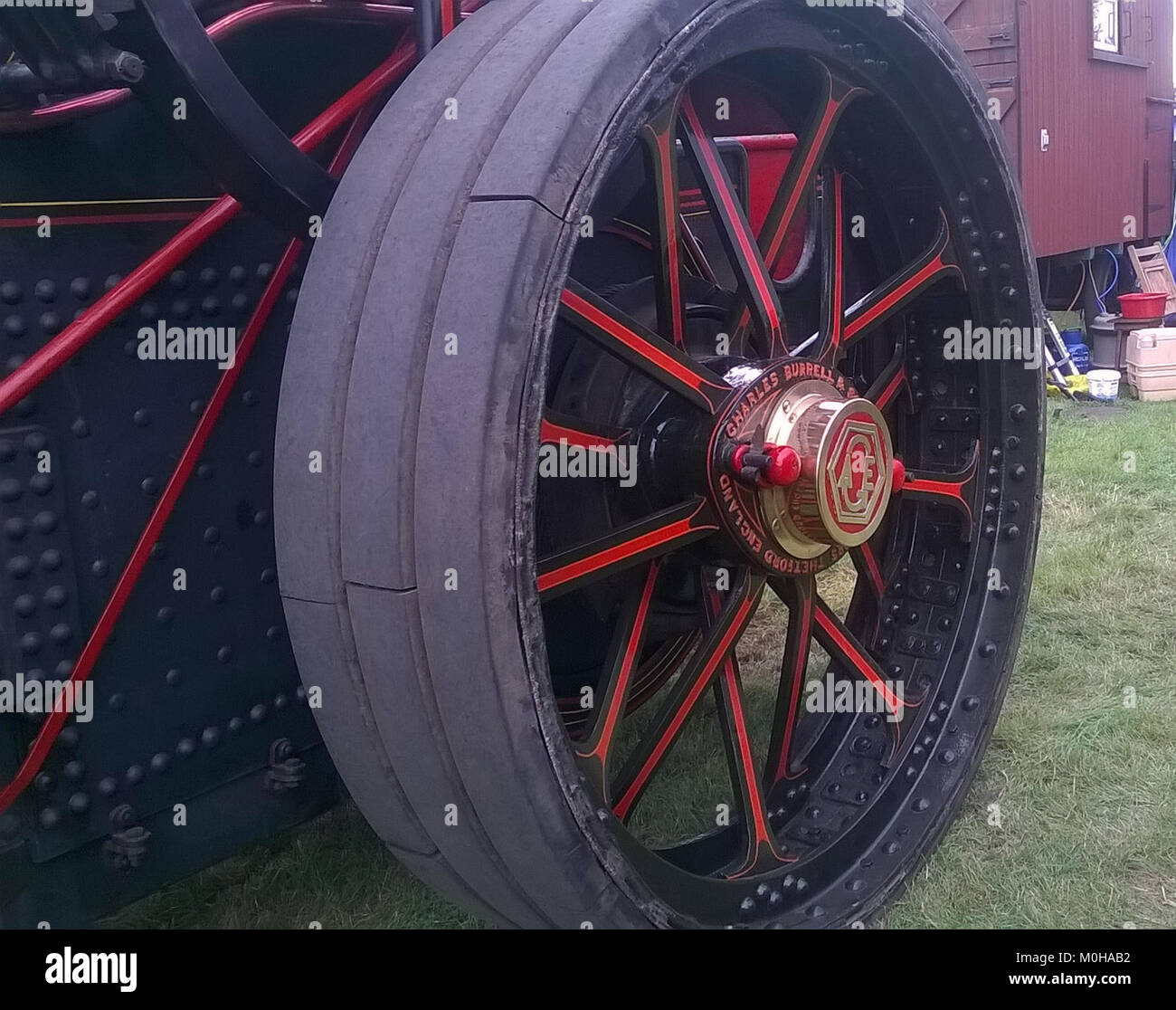 The Burrell traction engine 'The Lurcher' is a preserved steam-powered ...