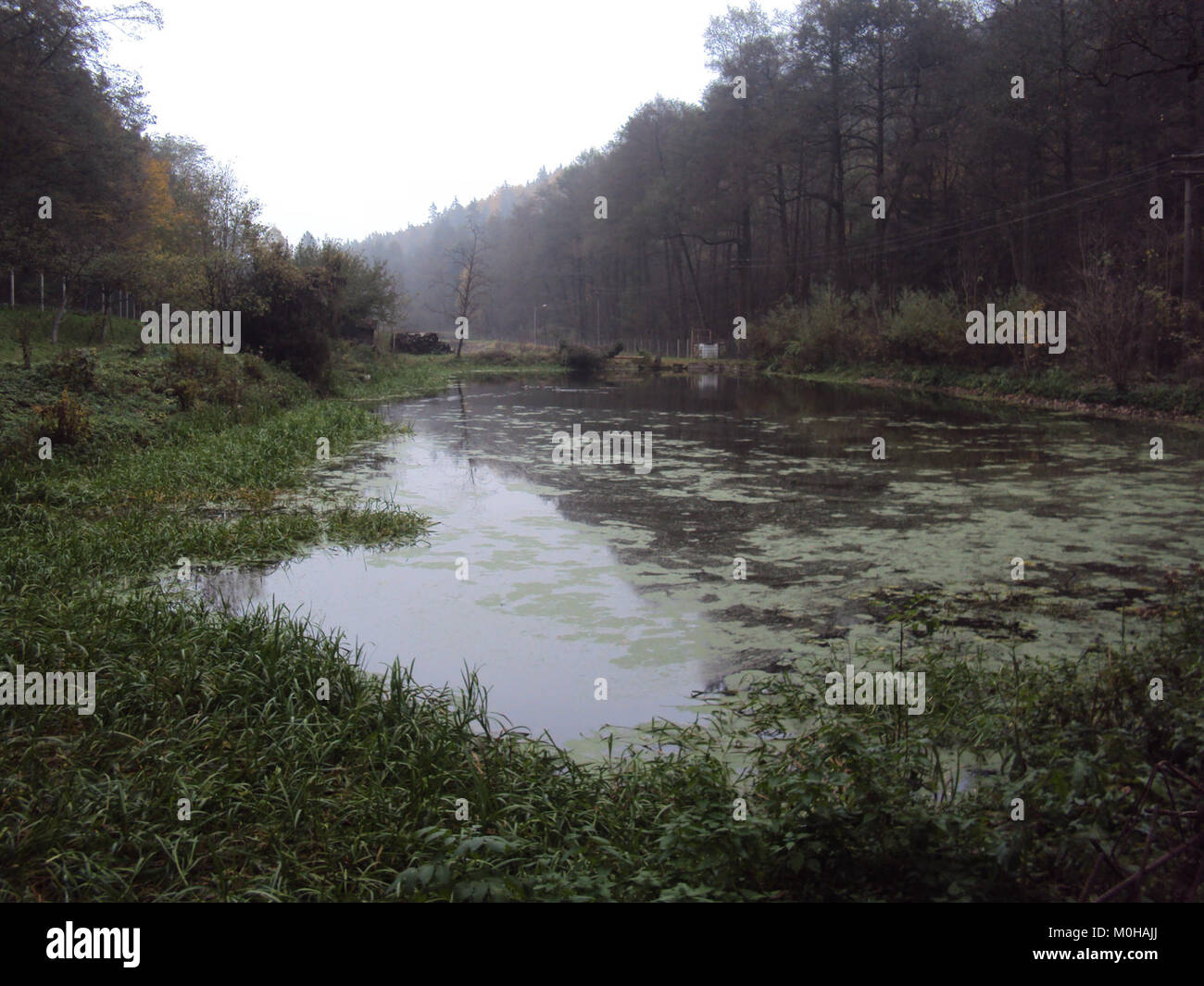 Bílý potok 2014-nádrž Stock Photo - Alamy