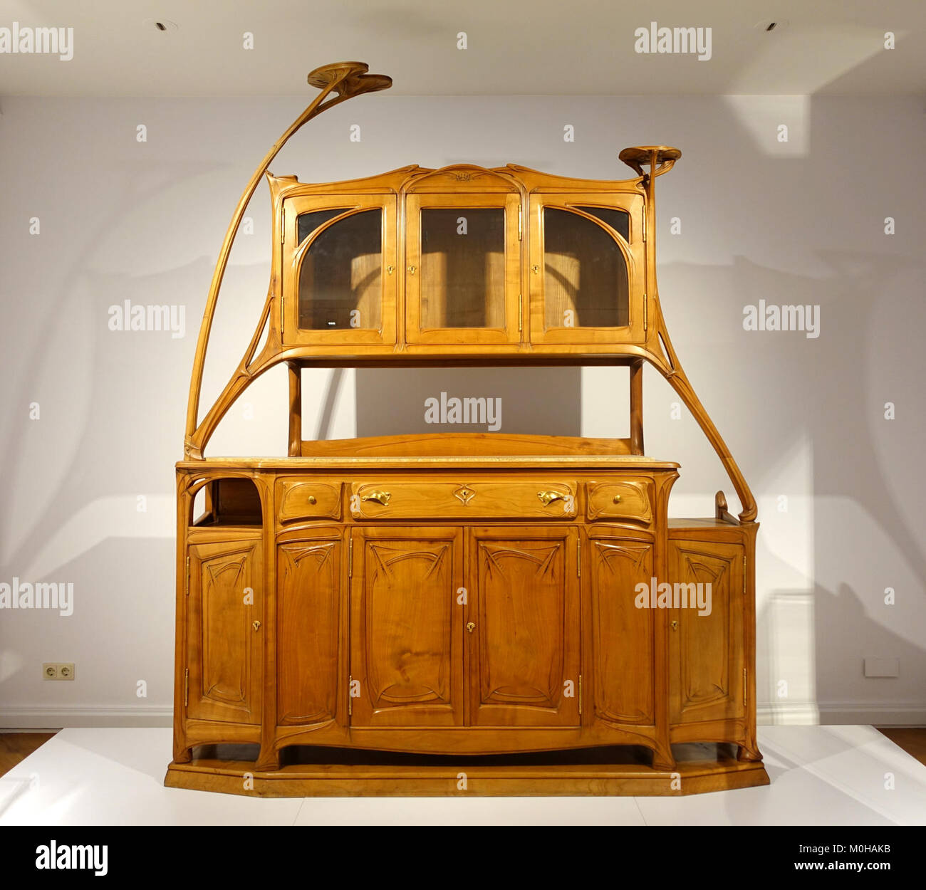 This photograph captures a buffet designed by Hector Guimard, created ...