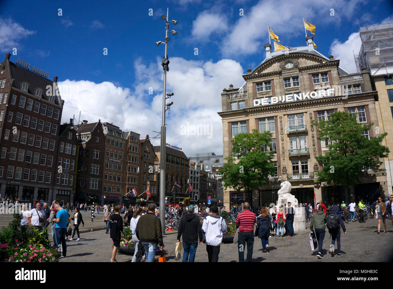 Amsterdam Dam Square Stock Photo - Alamy
