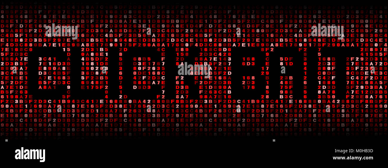 Click bait text on hex code illustration Stock Photo - Alamy