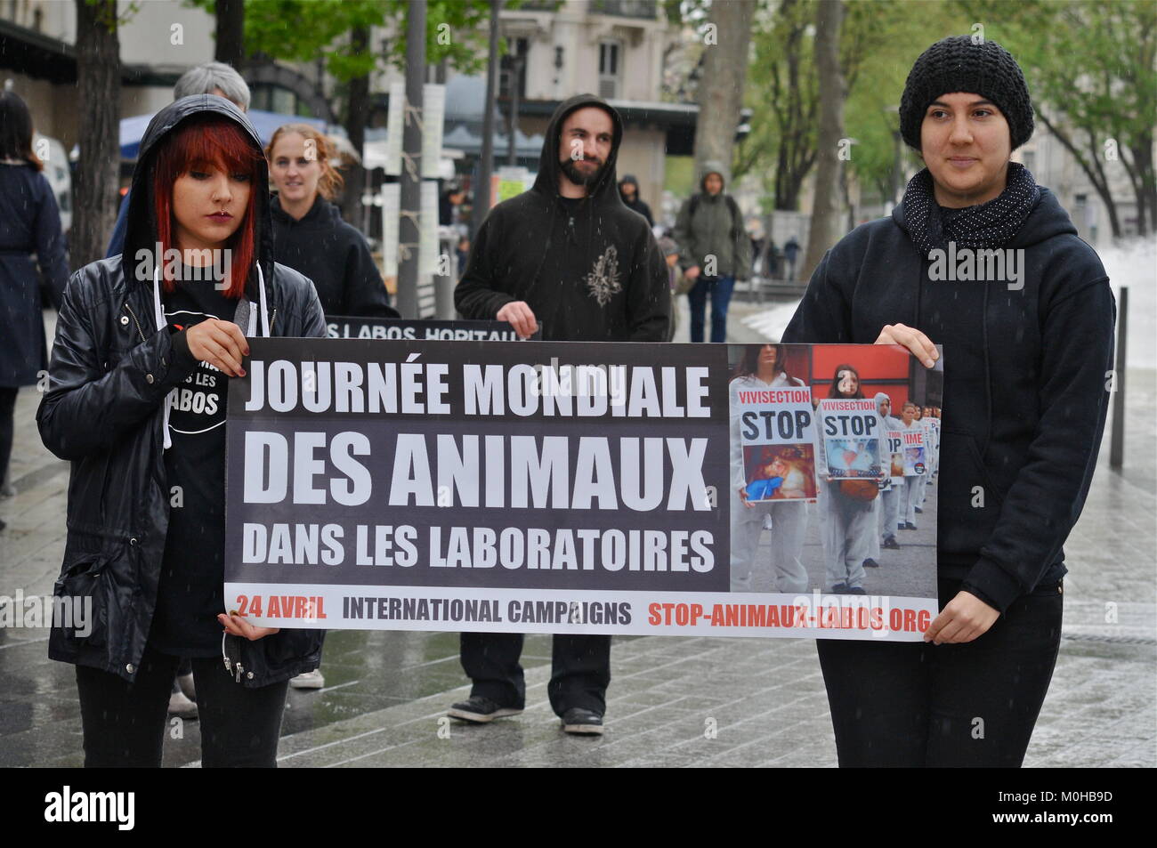 World animal Day: Animals rights defenders protest in Lyon, France ...