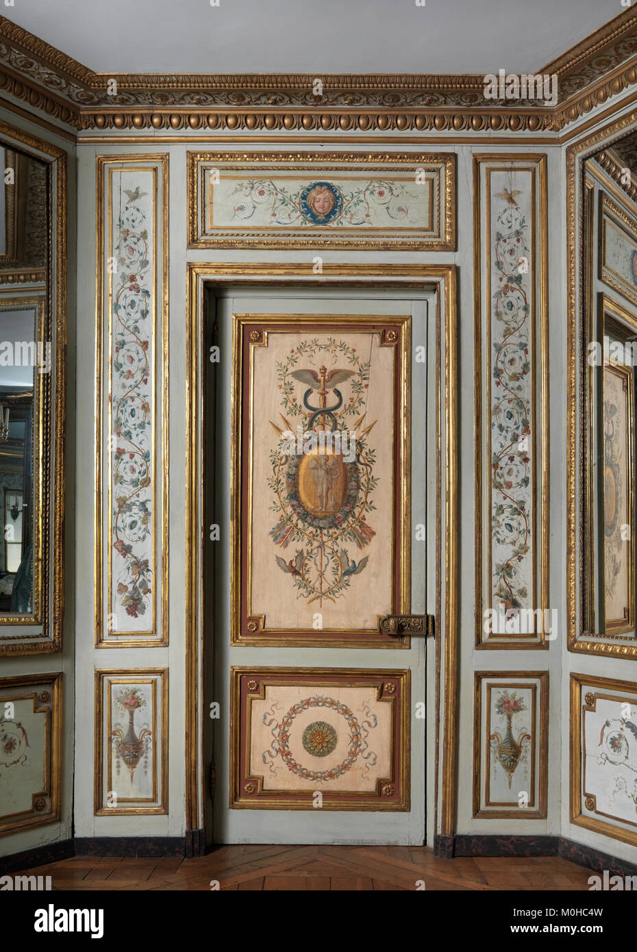 This decorative panelled room, designed around 1777–1780 by Pierre ...