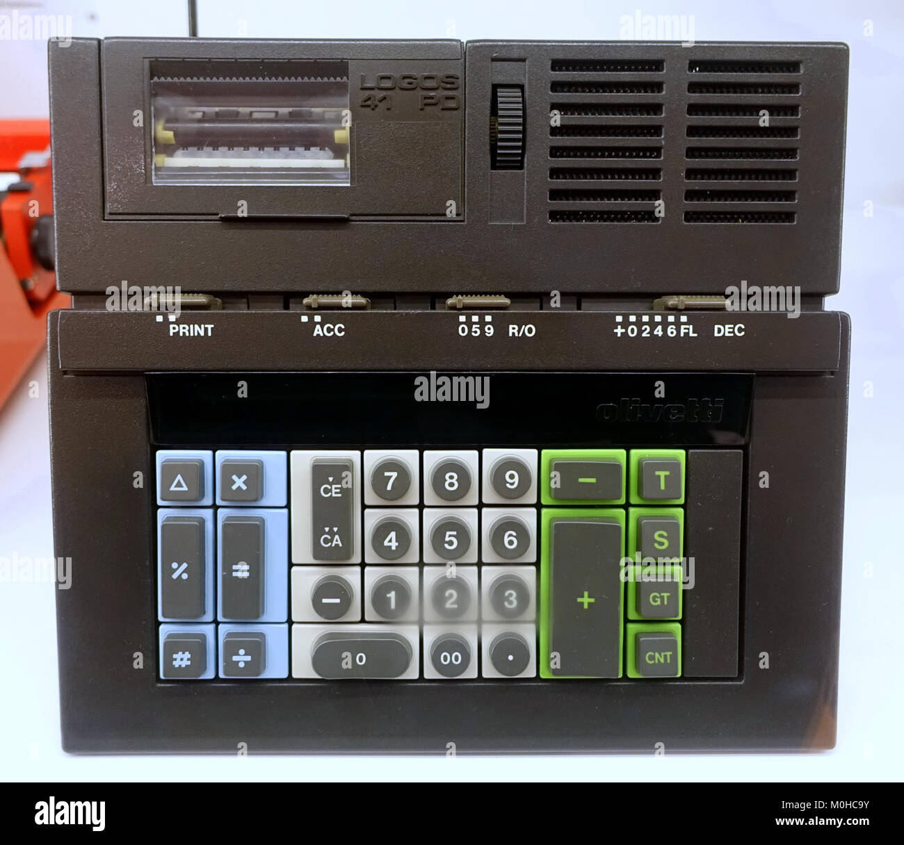 The Olivetti Model 41 PD calculator, designed by Mario Bellini in 1977 ...