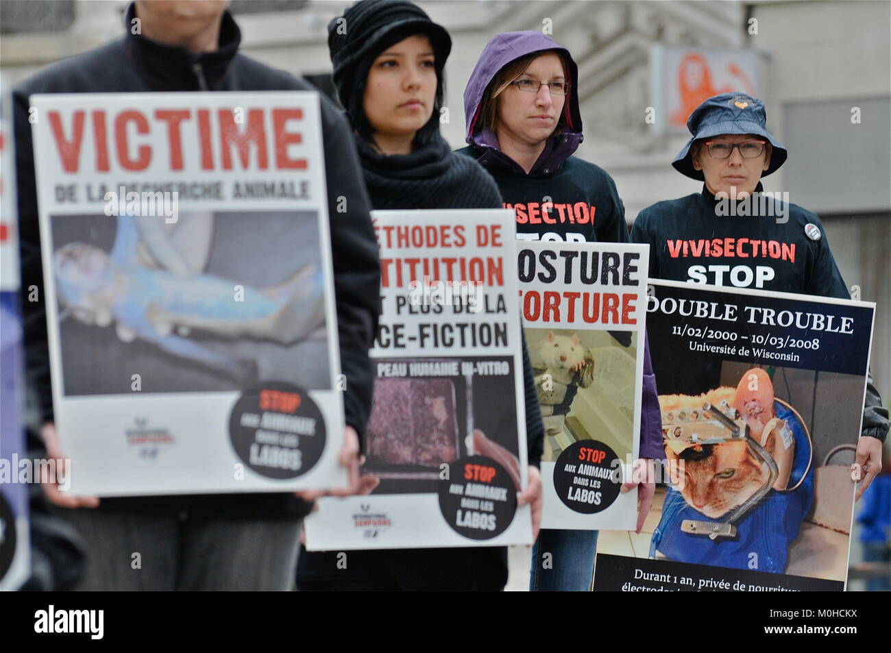 World animal Day: Animals rights defenders protest in Lyon, France ...