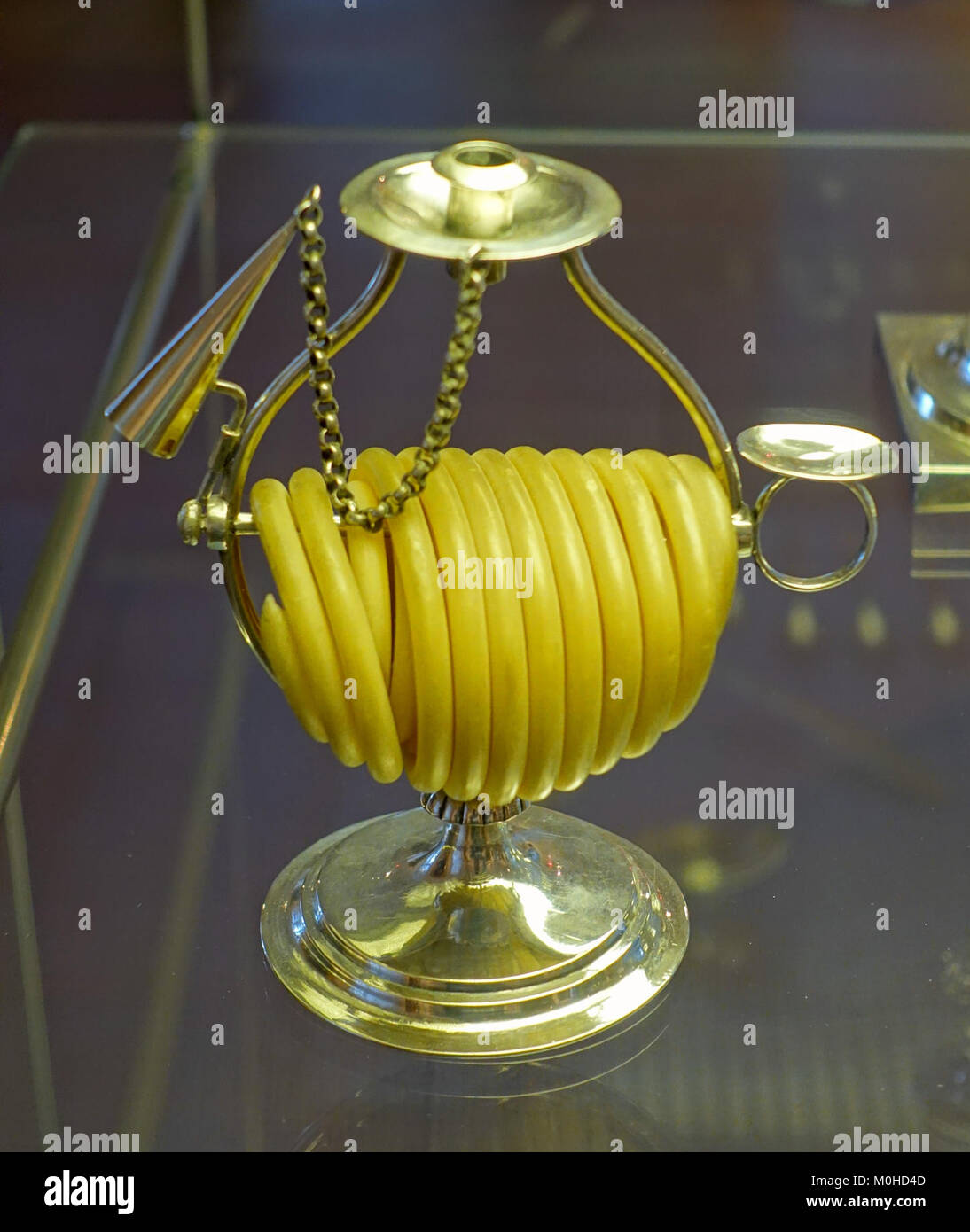 This candle holder was crafted by Georg Stephan Dorffer in Würzburg ...