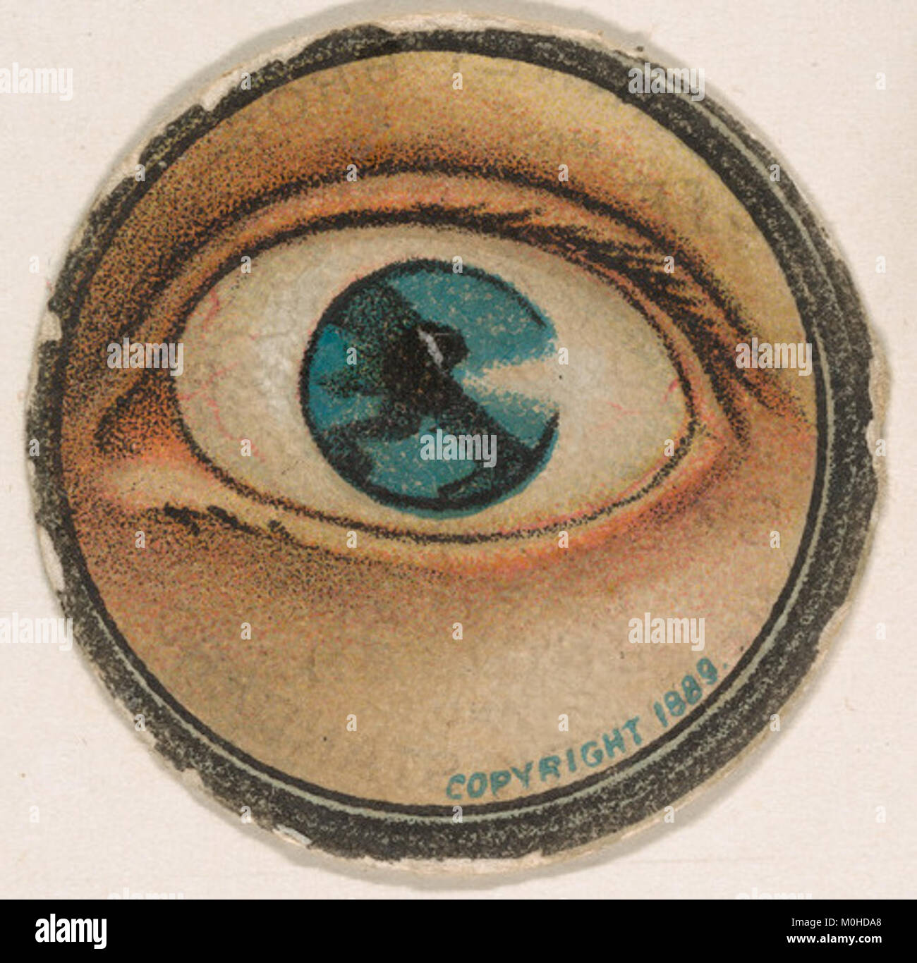 Monocle and Eye (blue), from Jocular Ocular series (N221) issued by ...