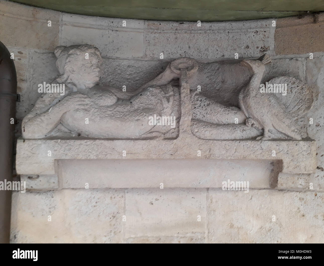 The Brunnen fountain at the main building of Jena University is an ...