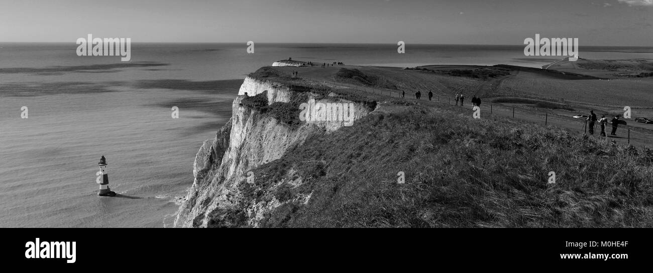 The White Chalk Limestone Cliffs at Beachy Head, South Downs National ...