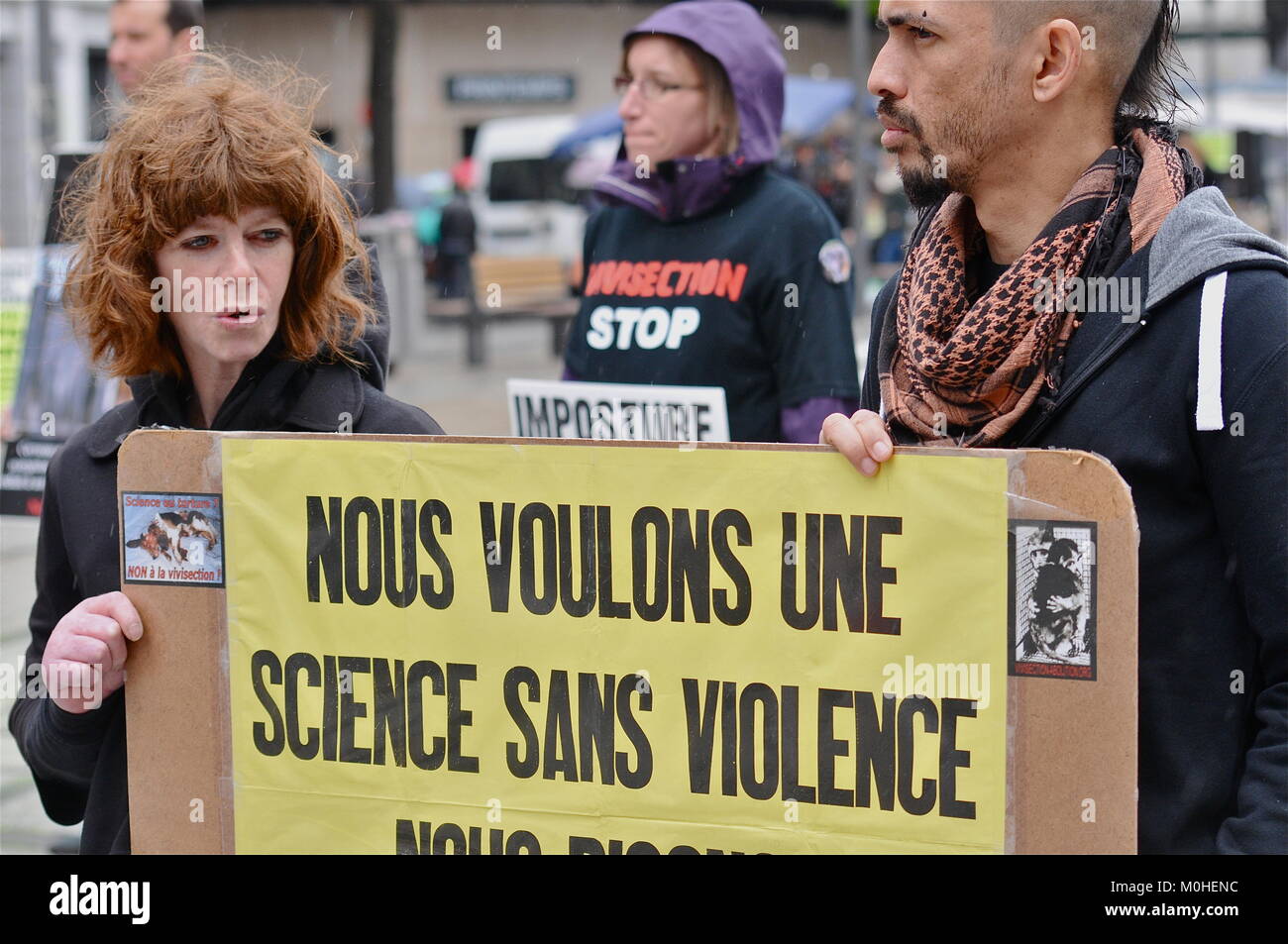 World animal Day: Animals rights defenders protest in Lyon, France ...