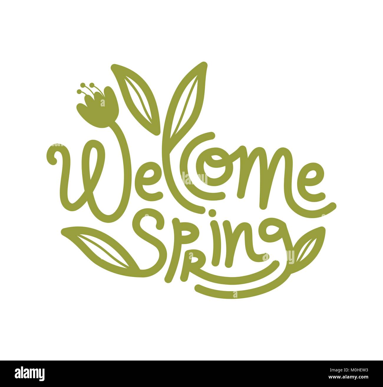Welcome lettering design hi-res stock photography and images - Alamy