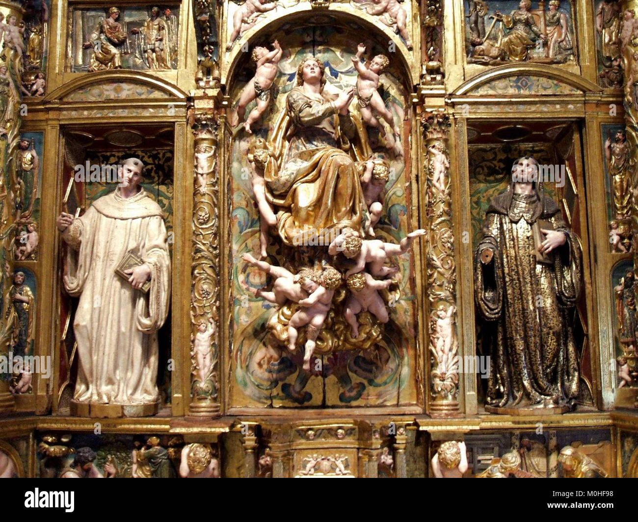 Altarpiece of the Assumption (1581) by Pedro López de Gámiz, housed in ...