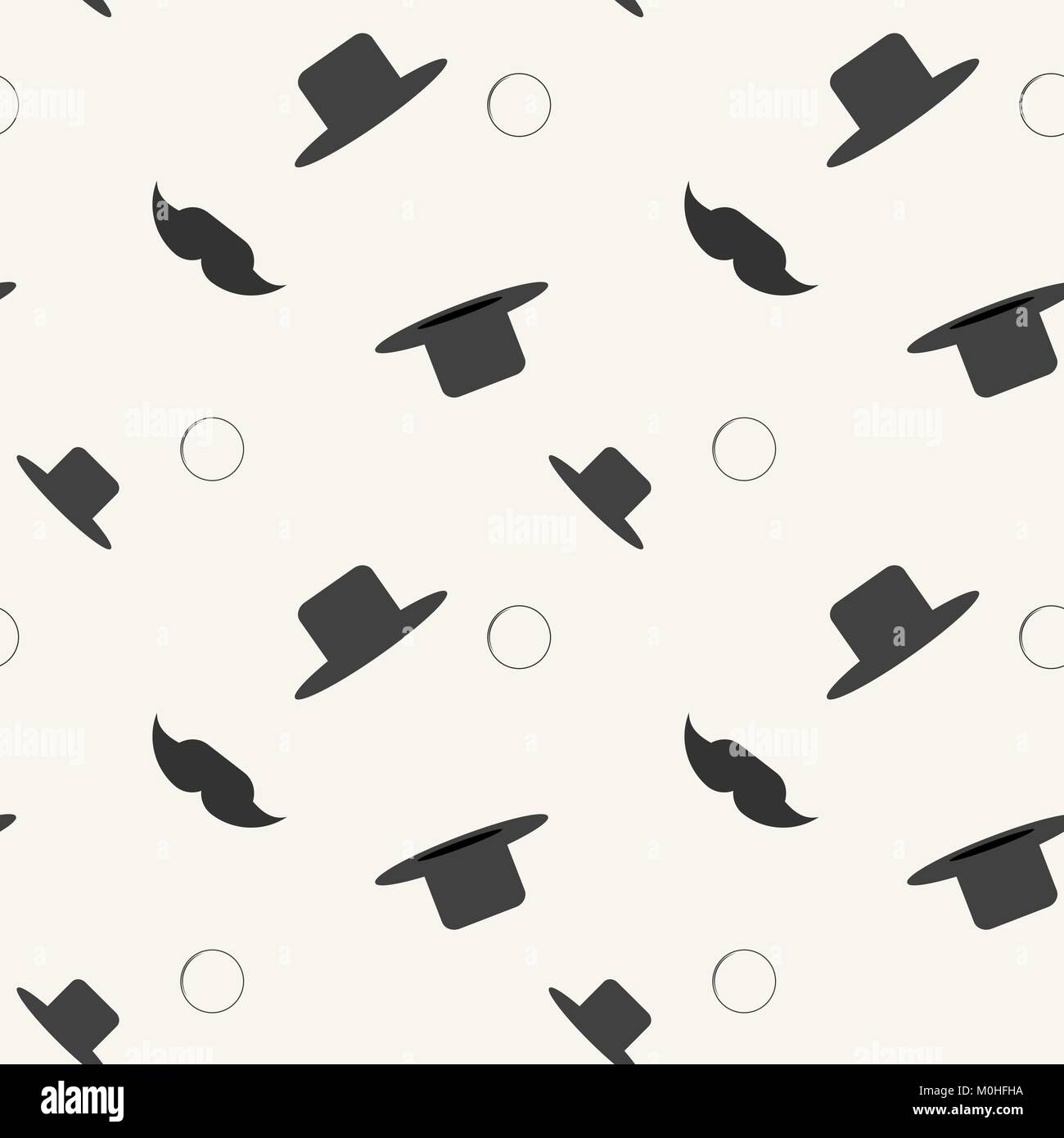 Mustache Pattern Background