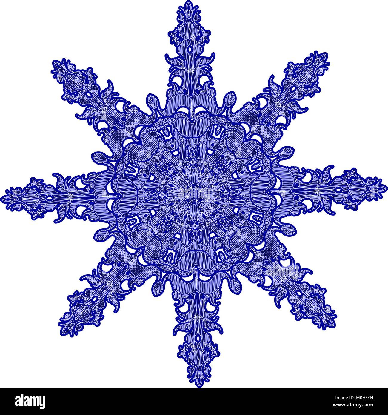 Very beautiful vintage snowflake Stock Vector Image & Art - Alamy