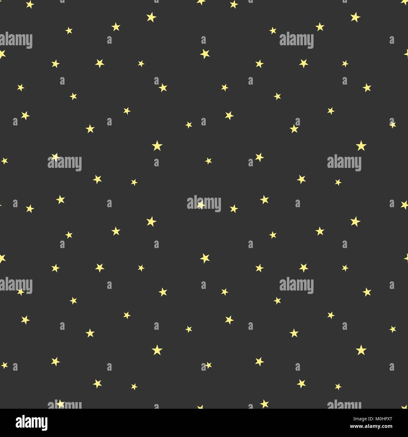 Cosmos seamless pattern. Vector night sky illustration with stars on ...