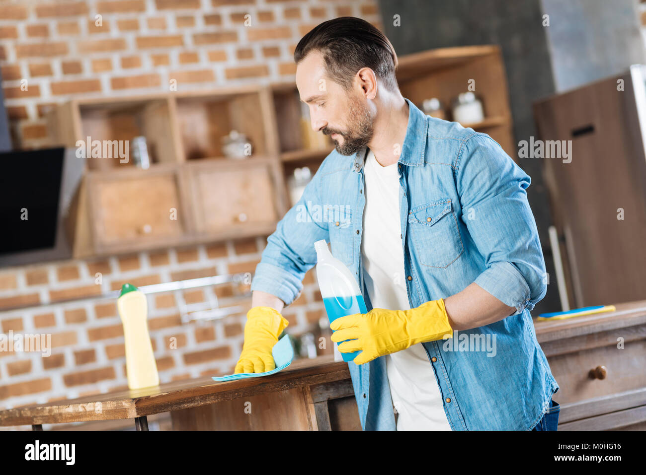 Focused caucasian male tidy beard hi-res stock photography and images ...
