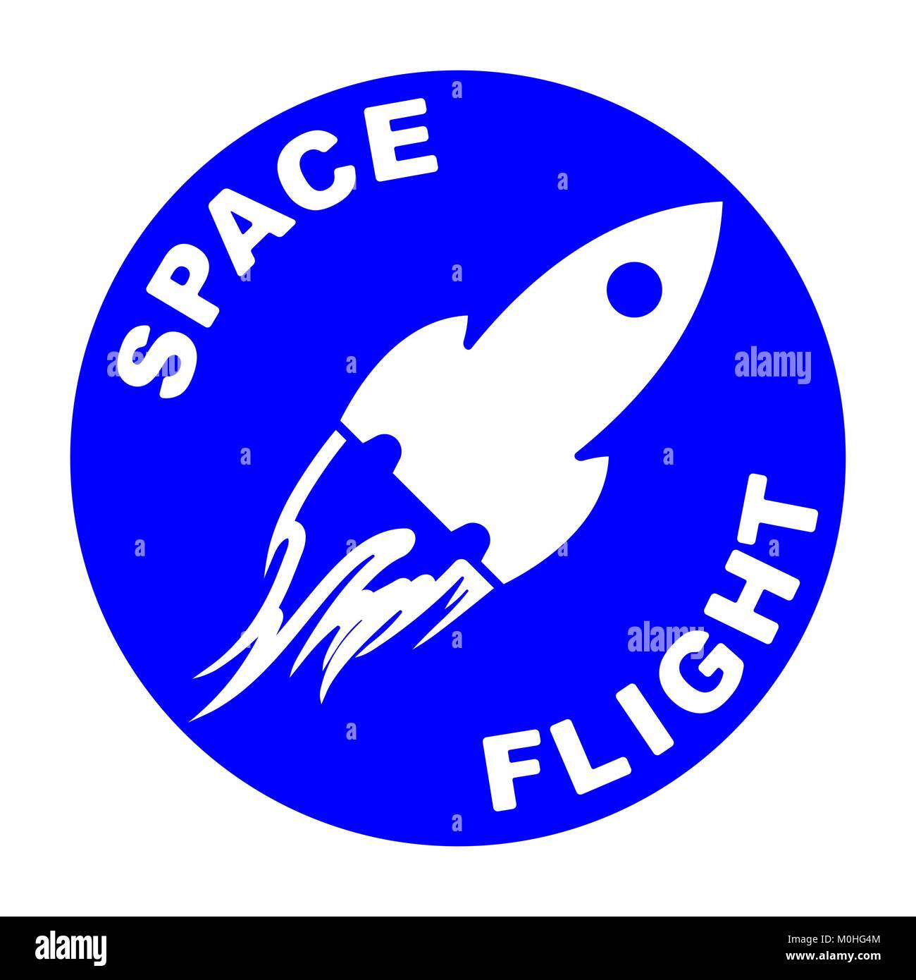 Space flight round icon Stock Vector Image & Art - Alamy