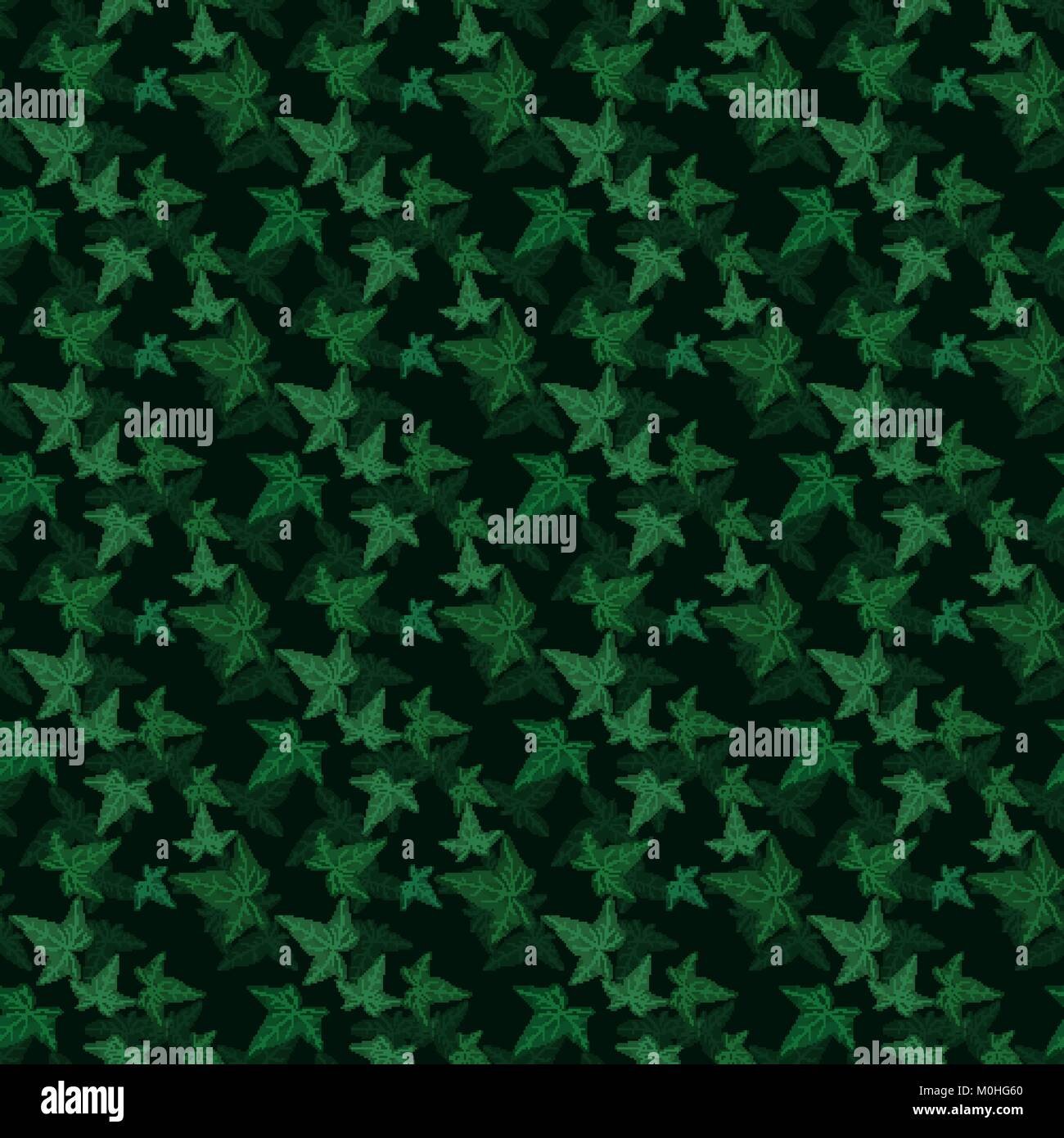 Vector seamless floral pattern. Background with ivy elements. Plants ...