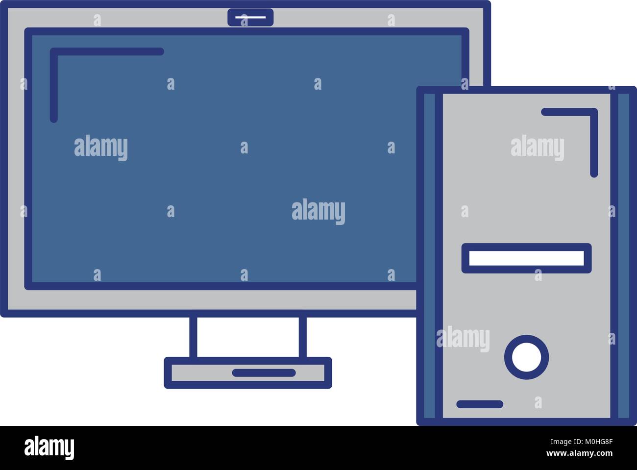 computer desktop isolated icon vector illustration design Stock Vector ...