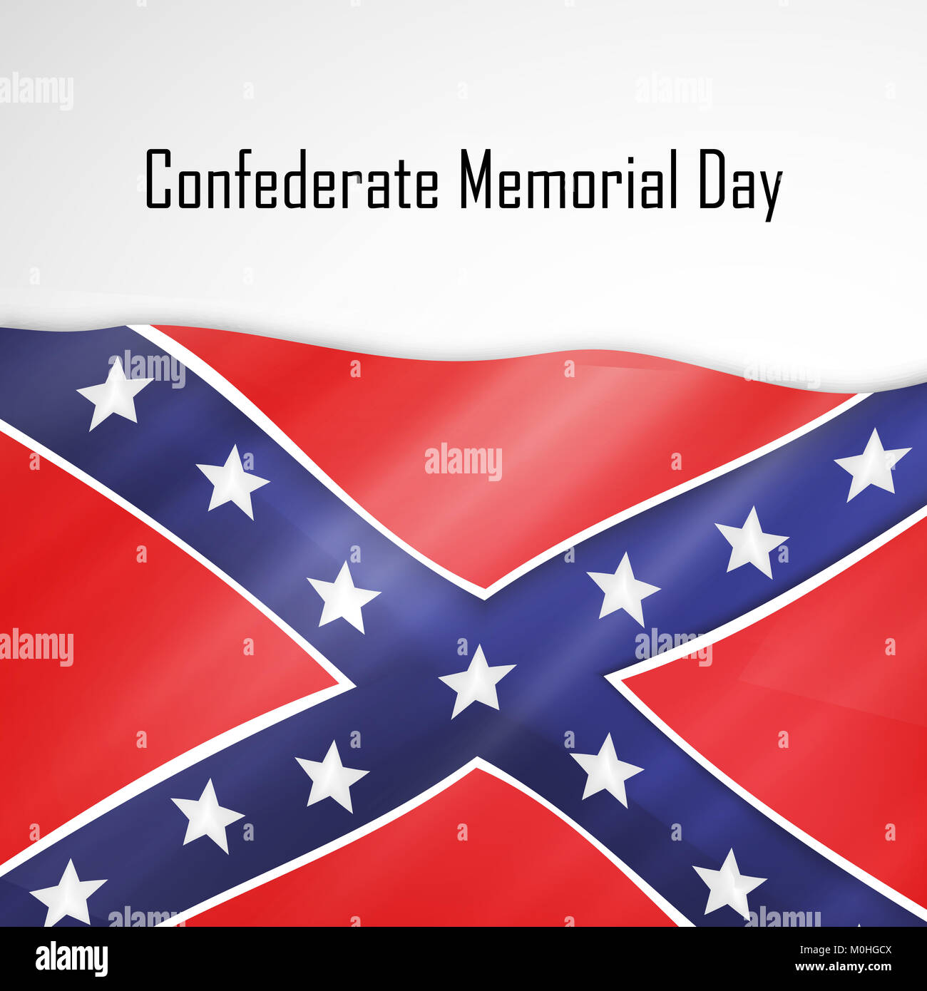 illustration of elements of Confederate Memorial Day background Stock ...