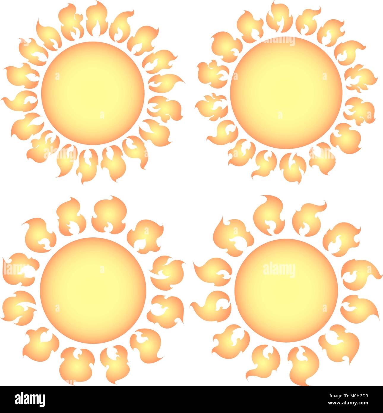Cartoon suns Stock Vector Images - Alamy
