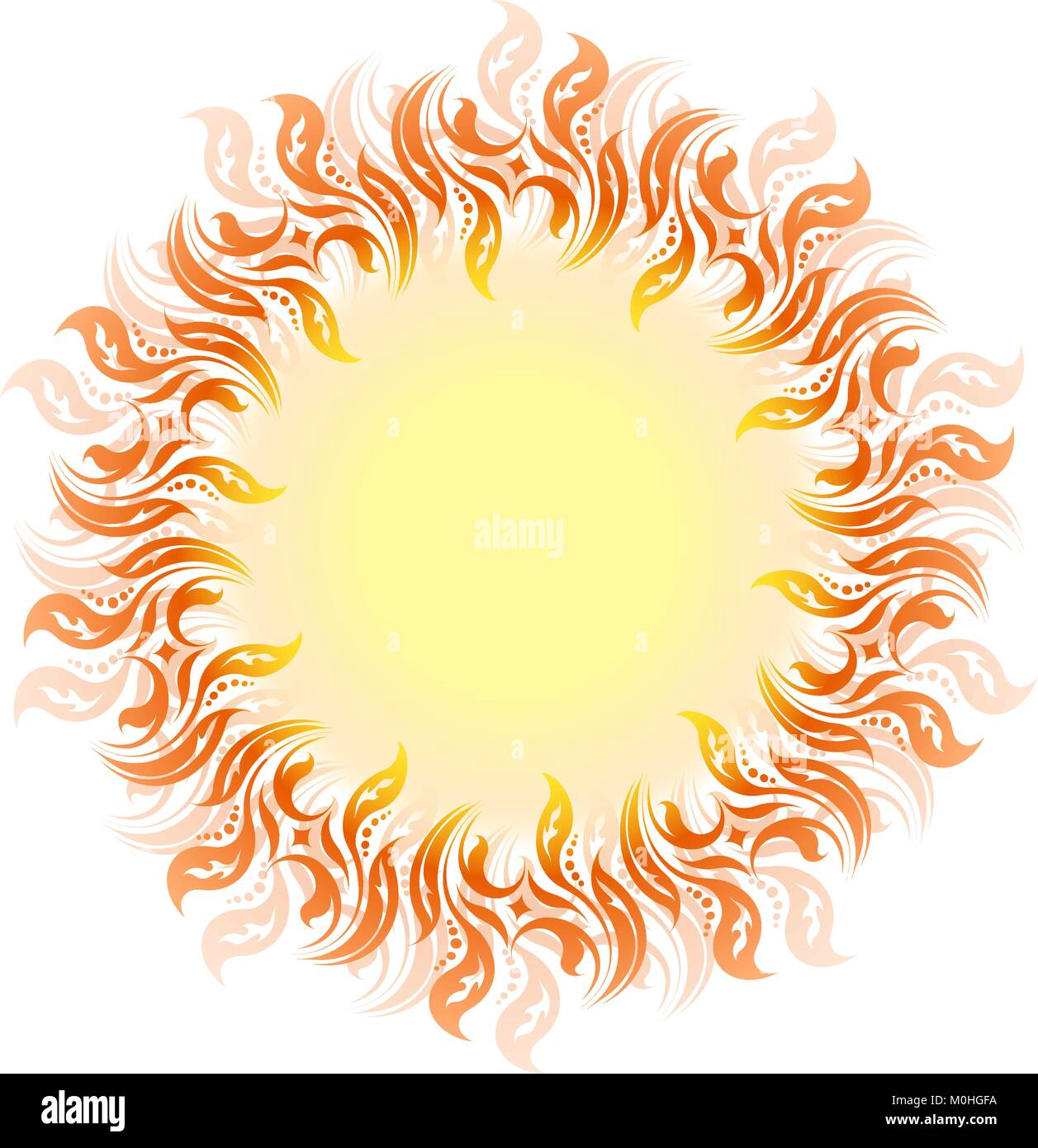 Round design. Sun symbol Stock Vector Image & Art - Alamy