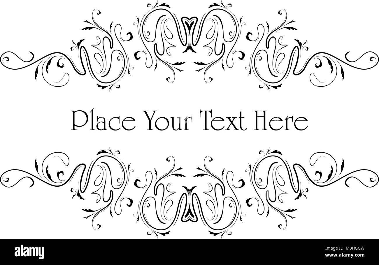Elegant text frame. Vector Stock Vector Image & Art - Alamy