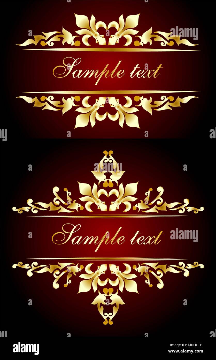 Pair of abstract text frames Stock Vector Image & Art - Alamy