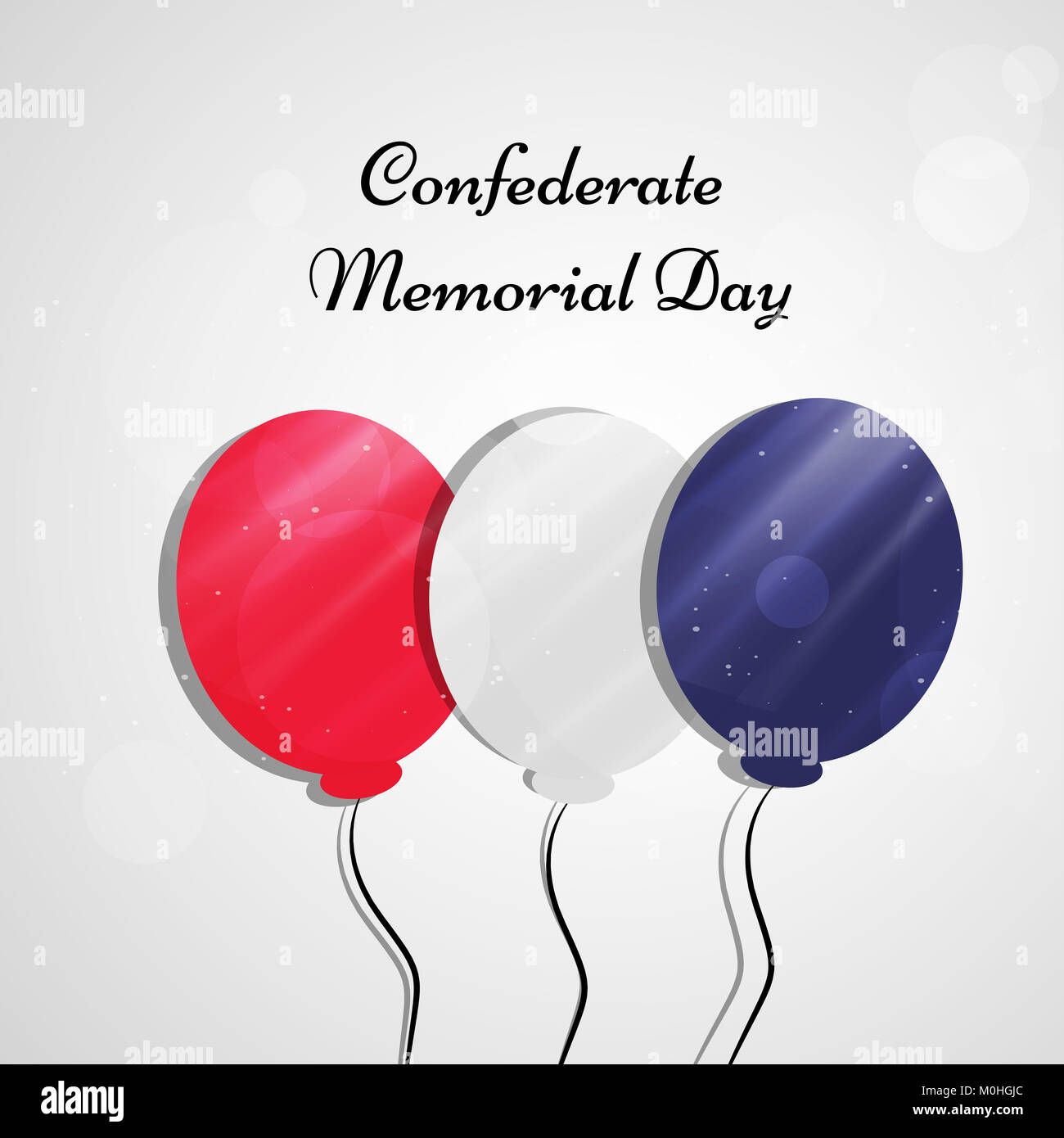 illustration of elements of Confederate Memorial Day background Stock ...