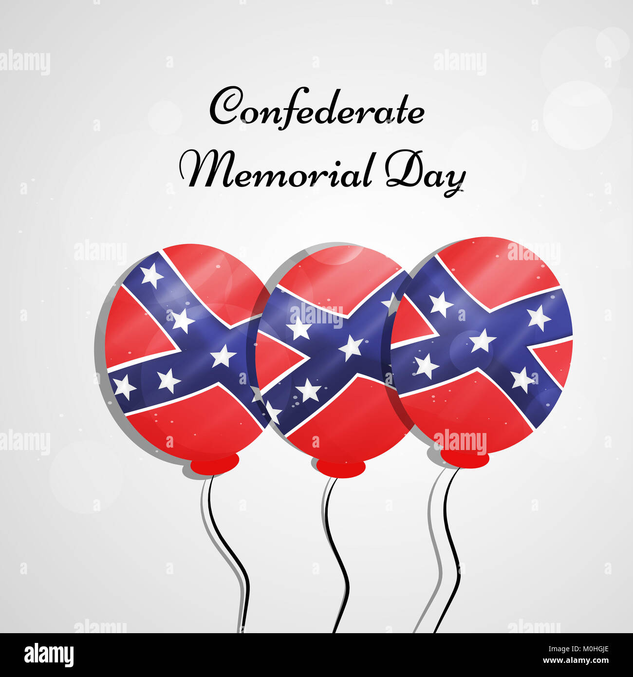 illustration of elements of Confederate Memorial Day background Stock ...