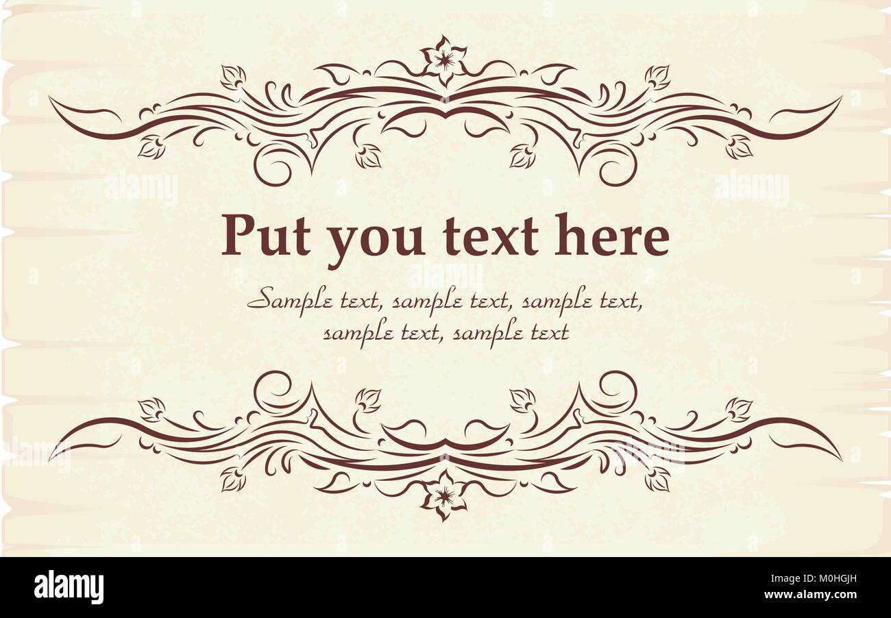 Decorative vintage frame Stock Vector Image & Art - Alamy