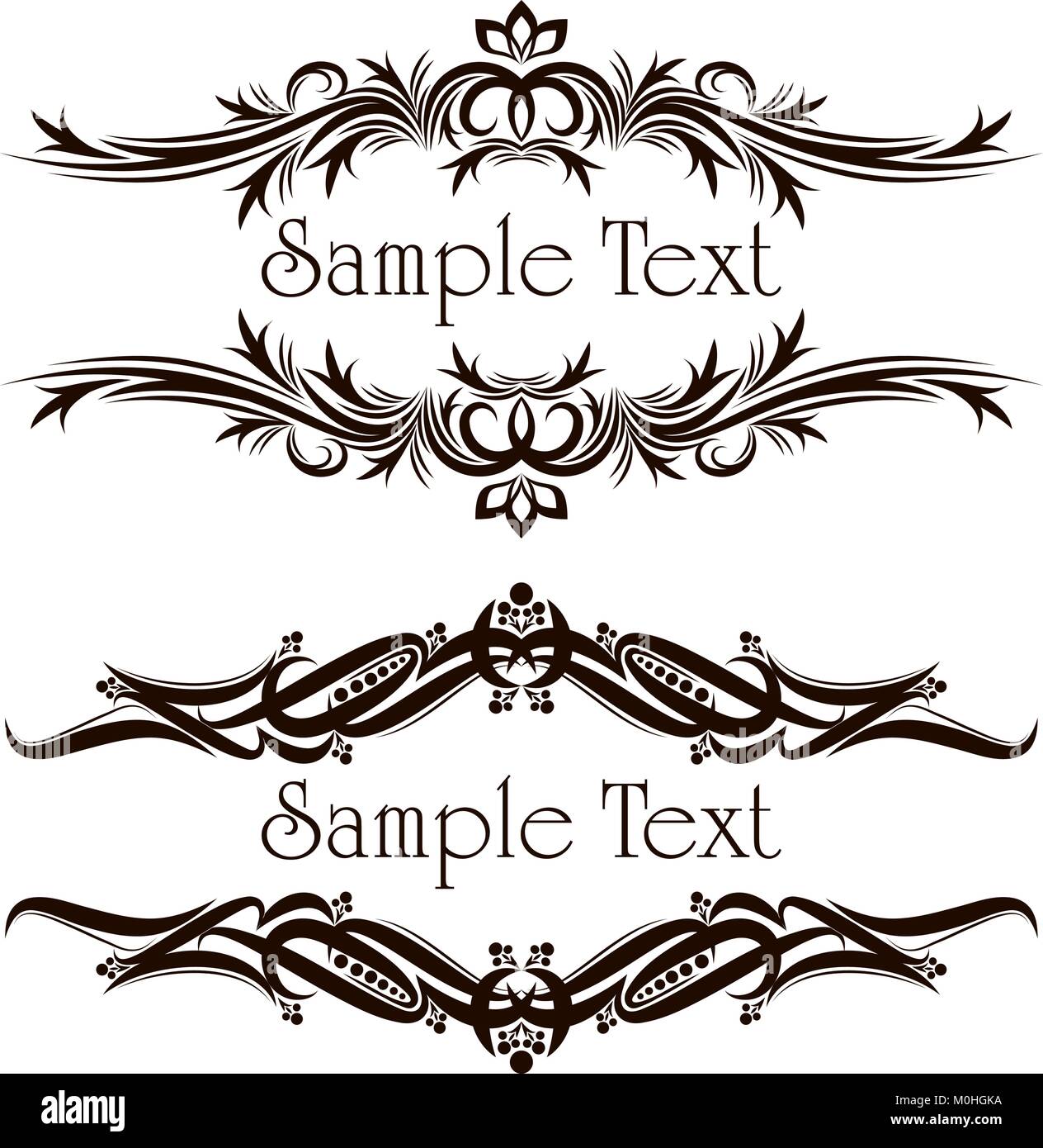 Elegant texts frames Stock Vector Image & Art - Alamy