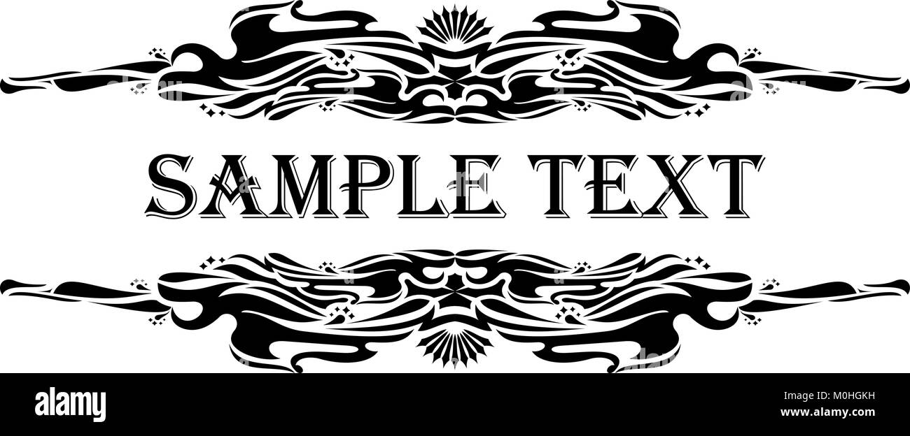 Elegant text frame. Vector Stock Vector Image & Art - Alamy