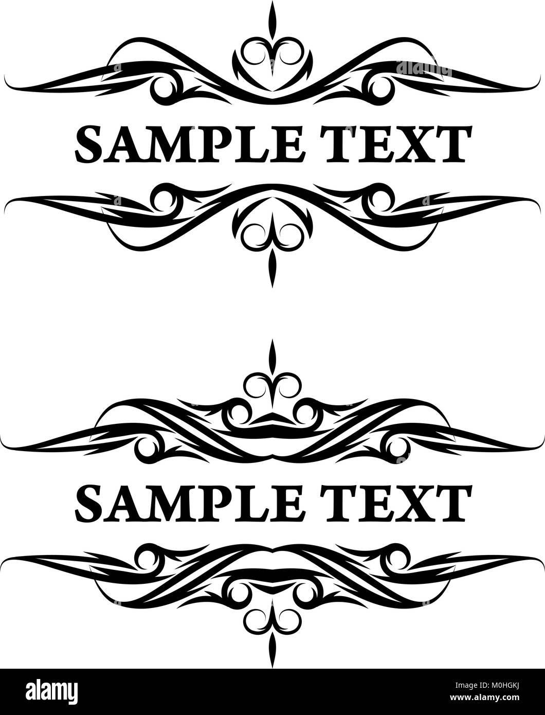 Elegant texts frames Stock Vector Image & Art - Alamy
