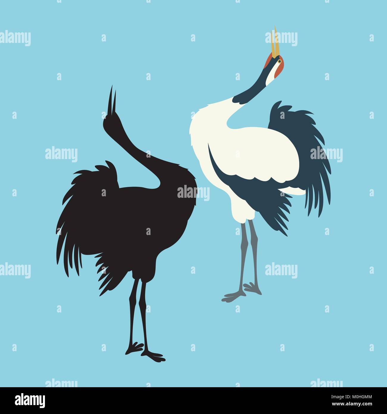 Crane Bird Vector Stock Photos & Crane Bird Vector Stock Images - Alamy