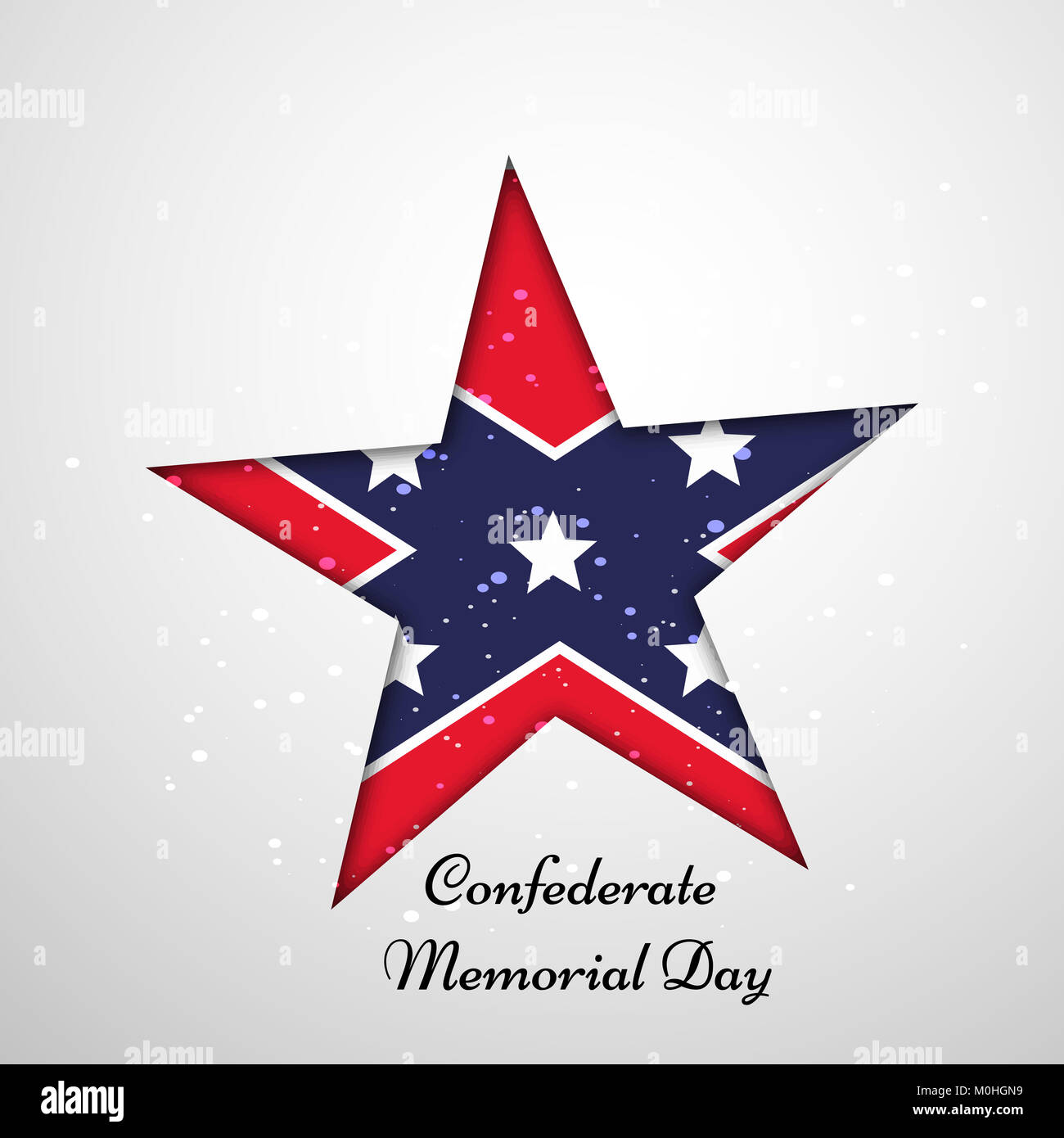 illustration of elements of Confederate Memorial Day background Stock ...