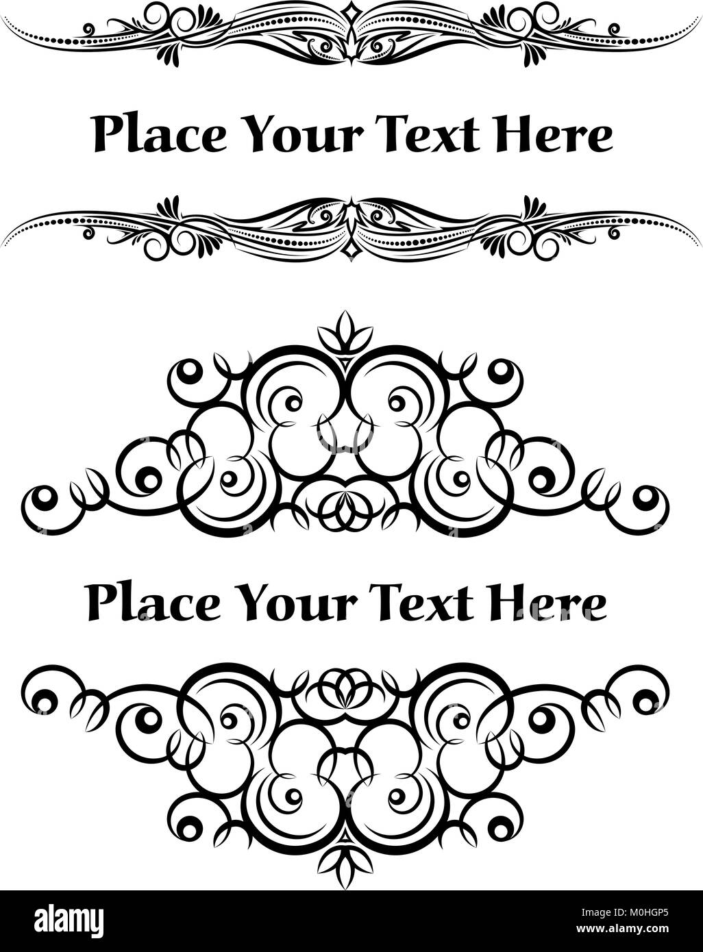 Elegant texts frames Stock Vector Image & Art - Alamy