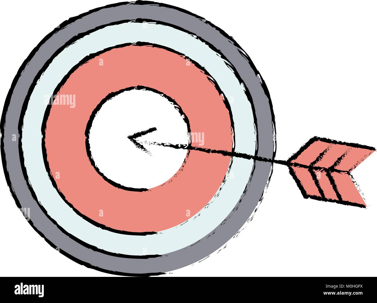 target with arrow icon vector illustration design Stock Vector Image ...