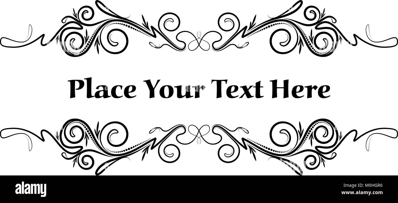 Elegant text frame Stock Vector Image & Art - Alamy
