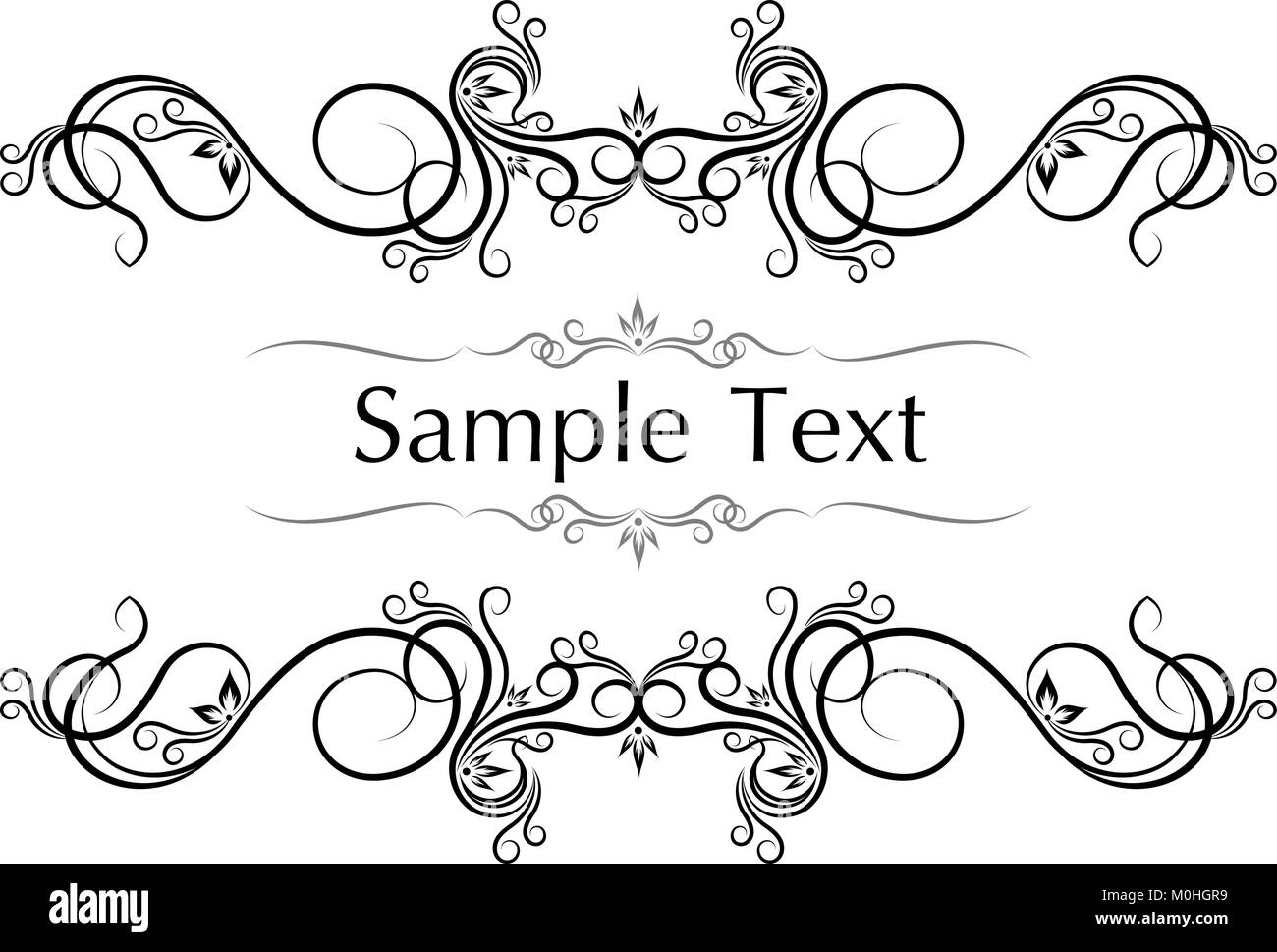 Elegant texts frames Stock Vector Image & Art - Alamy